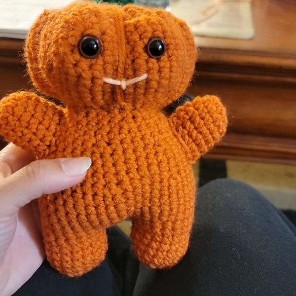 Cheeky Pumpkin Head With Booty Crochet Pattern PDF - Etsy