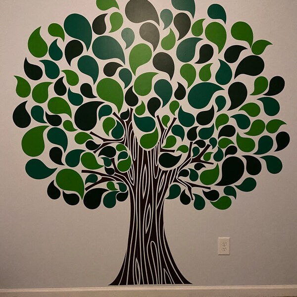 Baby Room Tree Art Decor Nursery Wall Decal Children Large Tree Mural ...
