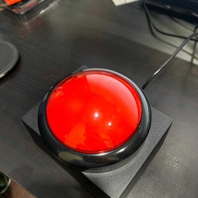 The Big Button Red - Etsy