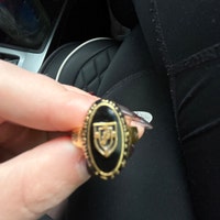 Gold Color Class Ring for Girl - Etsy