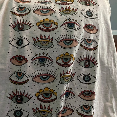 Evil Eye Pattern Shirt, Evil Eye Retro Shirt, Third Eye Pattern Shirt ...