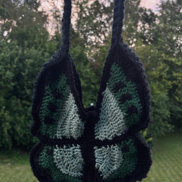 Crochet Butterfly Bag Pattern PDF - Etsy