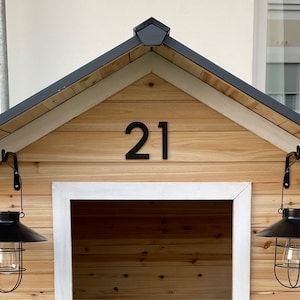 Modern House Numbers Hidden Fixings Floating House Numbers - Etsy