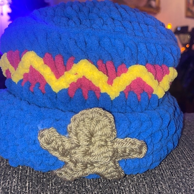 Strawberry Shortcake and Friends Inspired, ANGEL CAKE Crochet Adult Bucket Hat, Rave Hat - Etsy