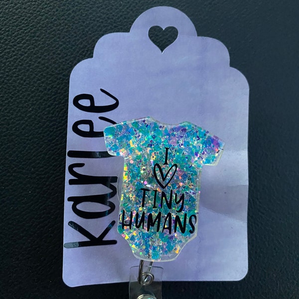 I Love Tiny Humans Badge Reel, L&D Badge Reel, Midwife Badge Reel, Baby Badge Reel, Nurse Badge ...