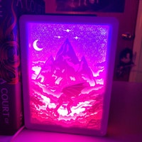 ACOTAR Book Nook - Intricately Detailed Velaris Lightbox - Rhysand and ...