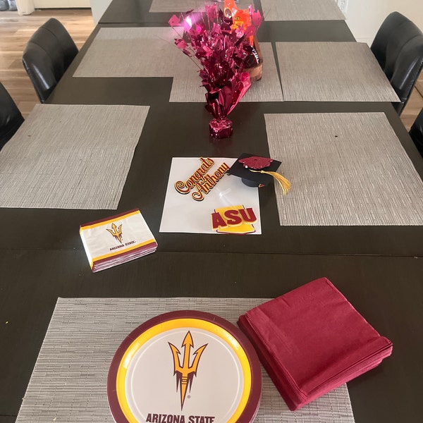 Arizona State Balloons, Sun Devils Balloons, Arizona State Plates ...
