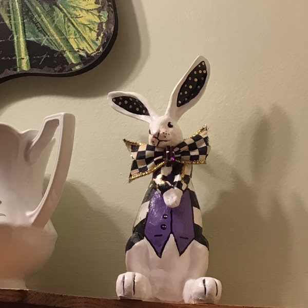 White Rabbit, Alice in Wonderland White Rabbit, Easter Rabbit, Hand ...