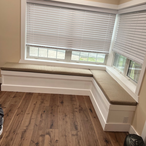 Custom Bench Cushion With High Performance Fabric Crypton Kitchen ...