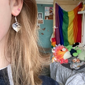 Purple Heart Silver Angel Wings Belly Bar Piercings - Etsy