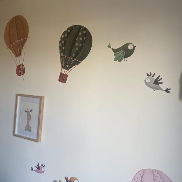 NAP NAP Teddy Bear on a Cloud Wall Mural Natural Wallpaper for Toddler ...