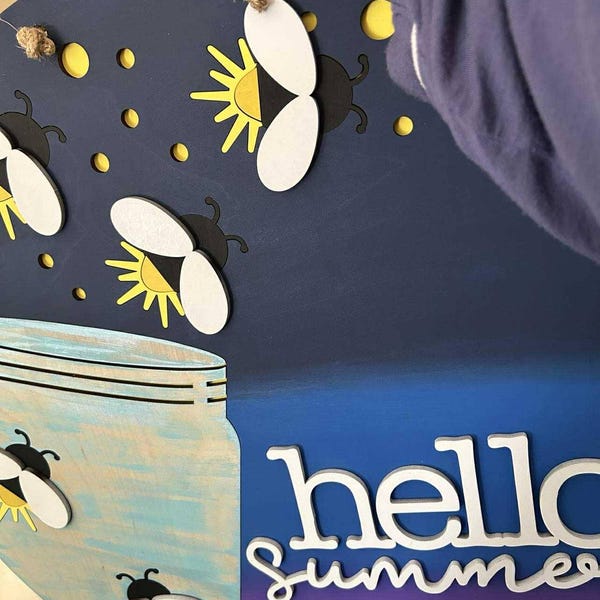 Hello Summer Polka Dot Popsicle Door Hanger | Popsicles and Summer ...