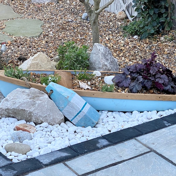 Large Boat Planter, Personalised, Plant/flower Pot, Christmas Gift ...