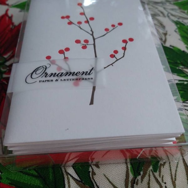 Hydrangea Letterpress Card Set - Etsy