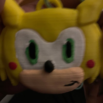 3d Printed Sonichu Medallion - Etsy