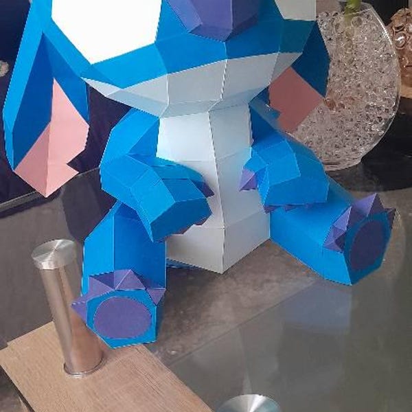 Stitch Papercraft 3D – Low Poly Template Pdf, Svg, Dxf | DIY Lilo ...