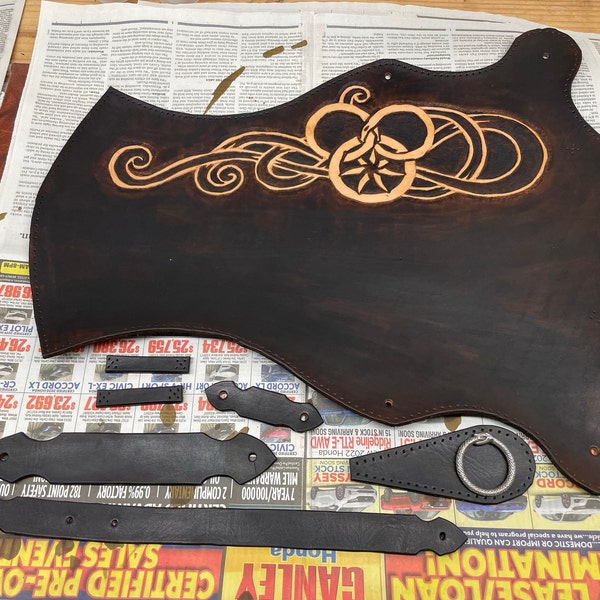 Leather Quiver Pattern / Belt Quiver / Viking Knotwork - PDF - SVG ...