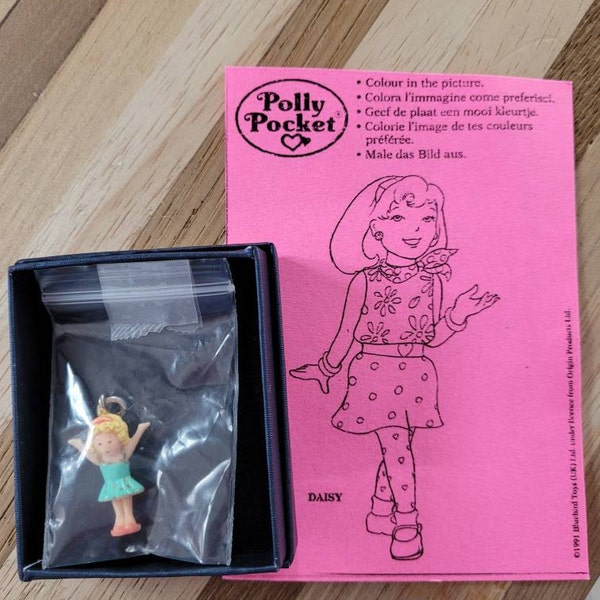 1993 Polly Pocket Mimi Doll Storybook Wooden Canvas Art by Lauren Jay ...