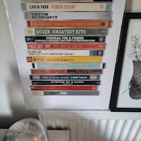 Personalised CD Stack Print, Retro Music Poster, Custom Favourite Song ...