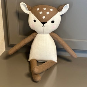 Deer Sewing Pattern PDF Make a Deer/reindeer Woodland Animal Cloth Doll/stuffed Animal Toy for ...