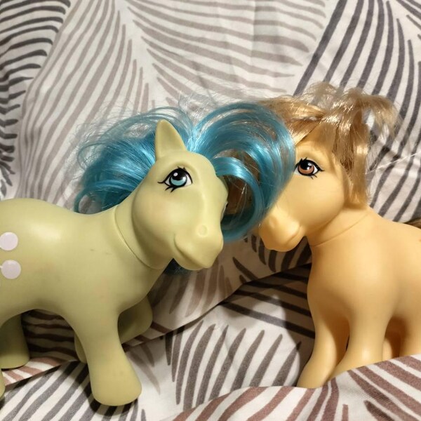 My Little Pony G1 Vintage Flutter Pony Morning Glory With Custom New Copper-rainbow Wings - Etsy