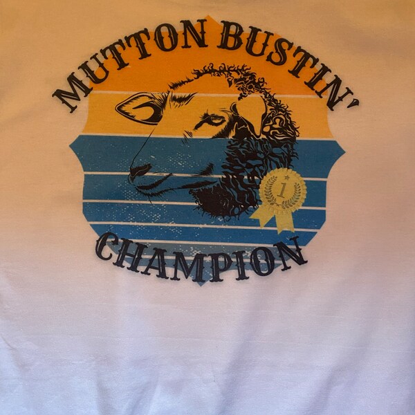 Mutton Bustin' Champion, Sublimation Design, DIGITAL DOWNLOAD, PNG, Svg ...