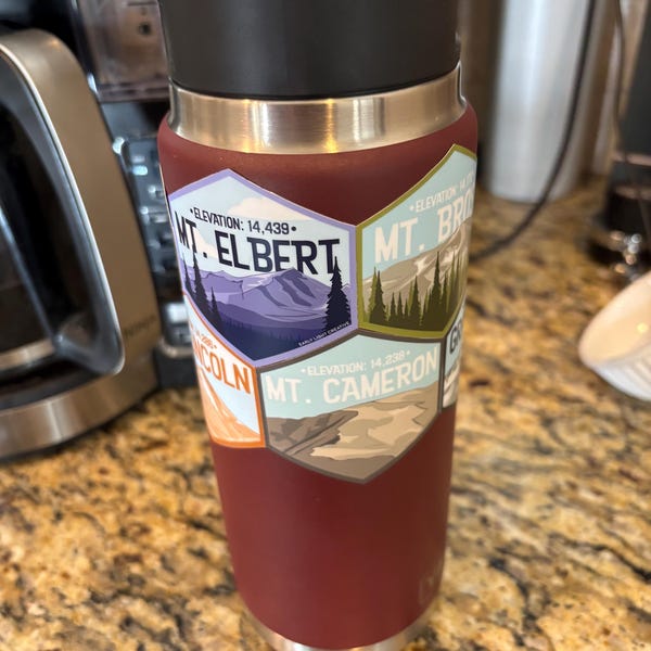 Colorado 14er: Sunshine Peak Sticker | High Quality, Vinyl, Waterproof ...