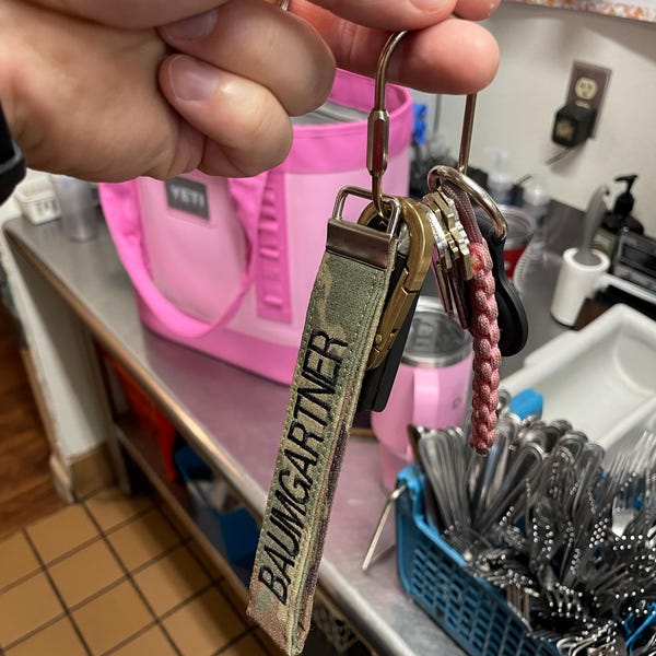 Military Keychain, Personalized Military Gift, ROTC, JROTC, Monogram ...