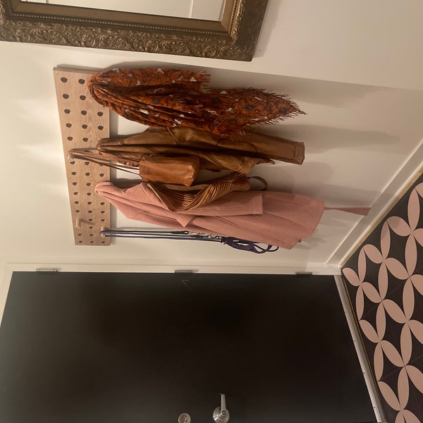 WOOD ROUND HOOK White Oak, Pine, or Black Stained Ash - Etsy