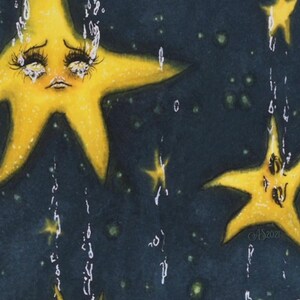Falling Stars Art Print - Etsy