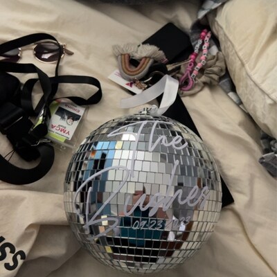Personalised Disco Ball 20cm Party & Wedding Decor Unique - Etsy Australia