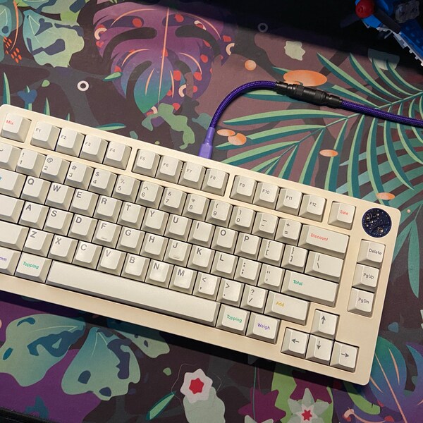 Classic White YC8 Custom Coiled Keyboard Cable - Etsy