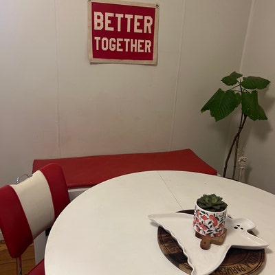 Better Together Banner Felt Pennant Flag Banner Vintage Banner Wall ...