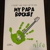 My Dad Rocks Father's Day Gift Present | Hand Print Art DIY Craft | Dad ...