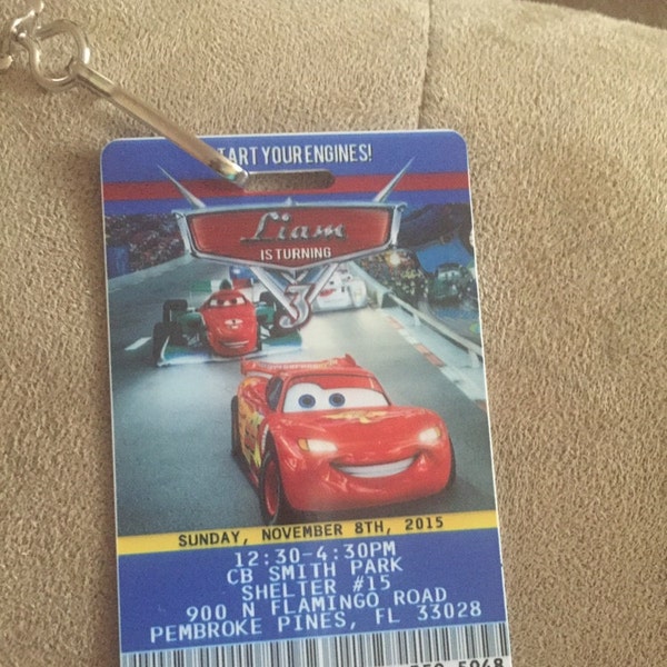 Cars 2 Birthday Invitation PLASTIC Cars 2 Birthday, Cars 2 Birthday ...