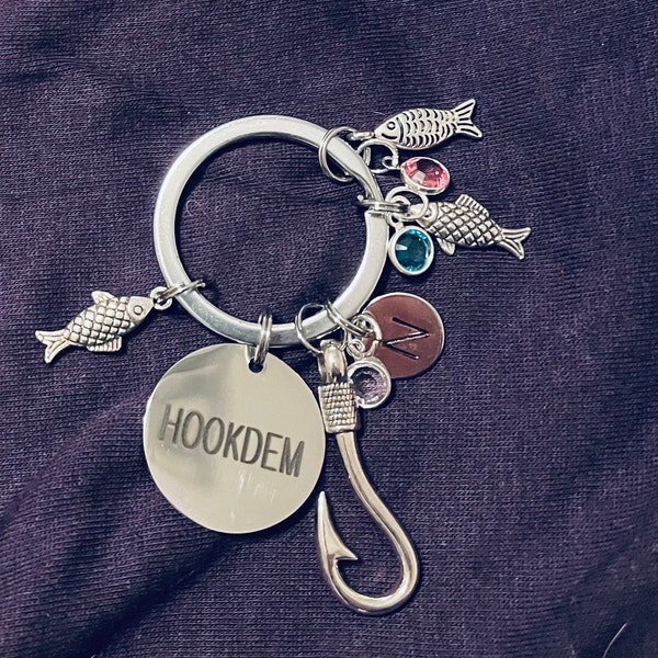 I'm Hooked on You, Couples Keyring, Girlfriend Gift, Boyfriend Keychain ...