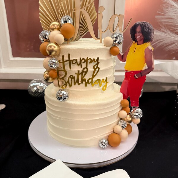 Straight Outta custom Year Cake Topper, Choose Your Color, Rap Party ...