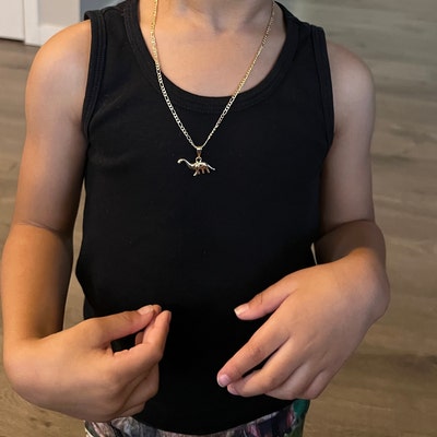 18K Baby Necklace for Boy,kids Gold Necklace,toddler Boy Necklace,baby ...