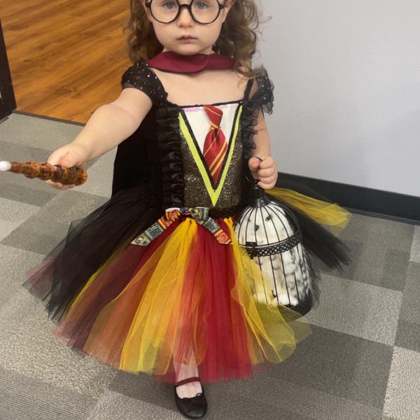 Harry Potter Hermione Gryffindor School Girl Style Tutu Dress - Etsy