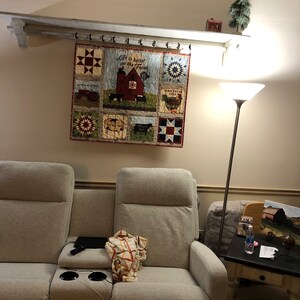 Quilted Wall Hanging, Utopia Tree Door Banner, Tree Wall Quilt Nature ...