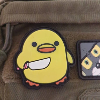 Baby Chick With Knife Meme Funny PVC Morale Patch - Etsy