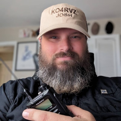 Embroidered Call Sign and Name Amateur Radio Operator Patriotic Hat ...