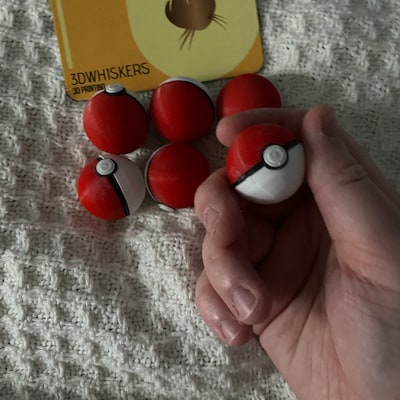 6 Mini Pokeballs - Etsy