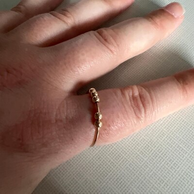 Mixed Metal Wrap Ring, Wraparound Ring, Gold or Sterling Silver Ring ...