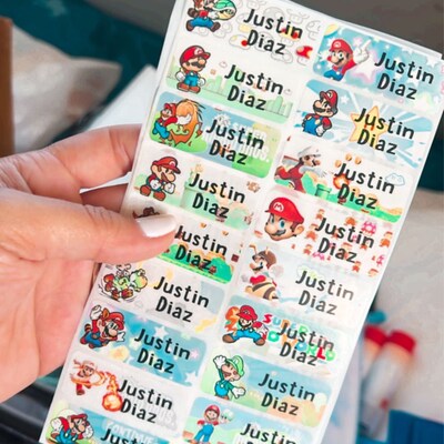 Name Label School Label Waterproof Label Daycare Stickers Kids Sticker ...