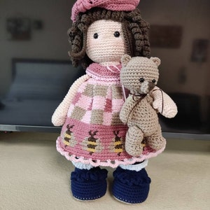 Alma Doll Amigurumi Crochet Pattern, Deer Included, PDF. / English and ...