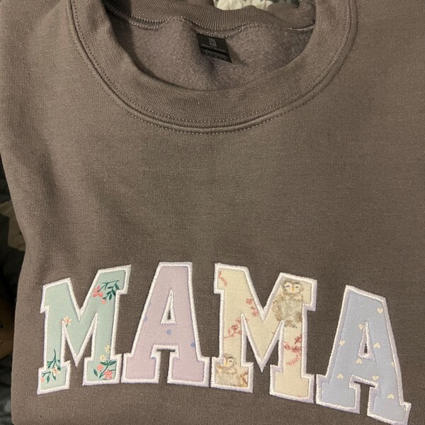 Mama Embroidered Applique Sweatshirt: Baby Clothes Keepsake - Etsy
