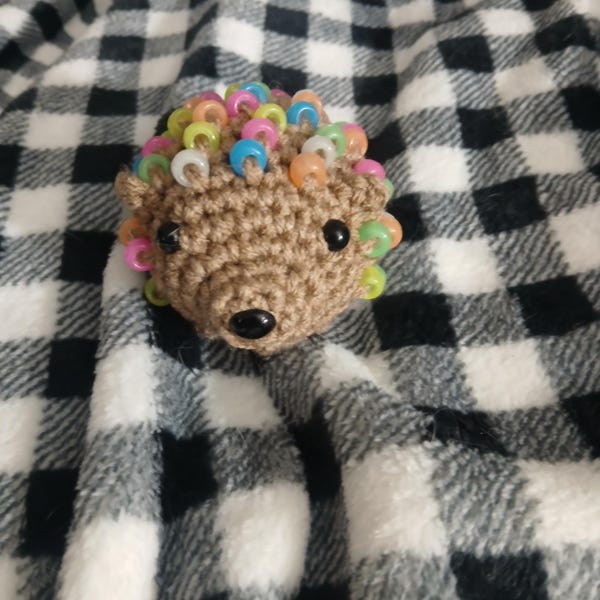 Beaded Fidget Hedgehog Crochet Pattern | Crochet Fidget Toy | Fidget ...