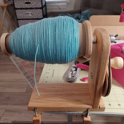 Yarn Holder, Handmade, Yarn Spinner, Yarn Caddy, Yarn Spindle, Yarn ...