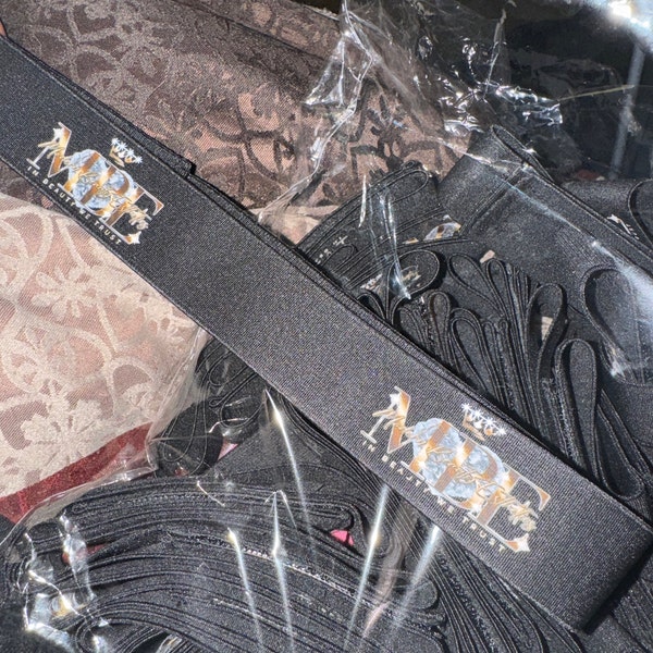 Custom Logo PINK Elastic Melt Belt Wigs Hair Lace Melt Velcro Belt ...